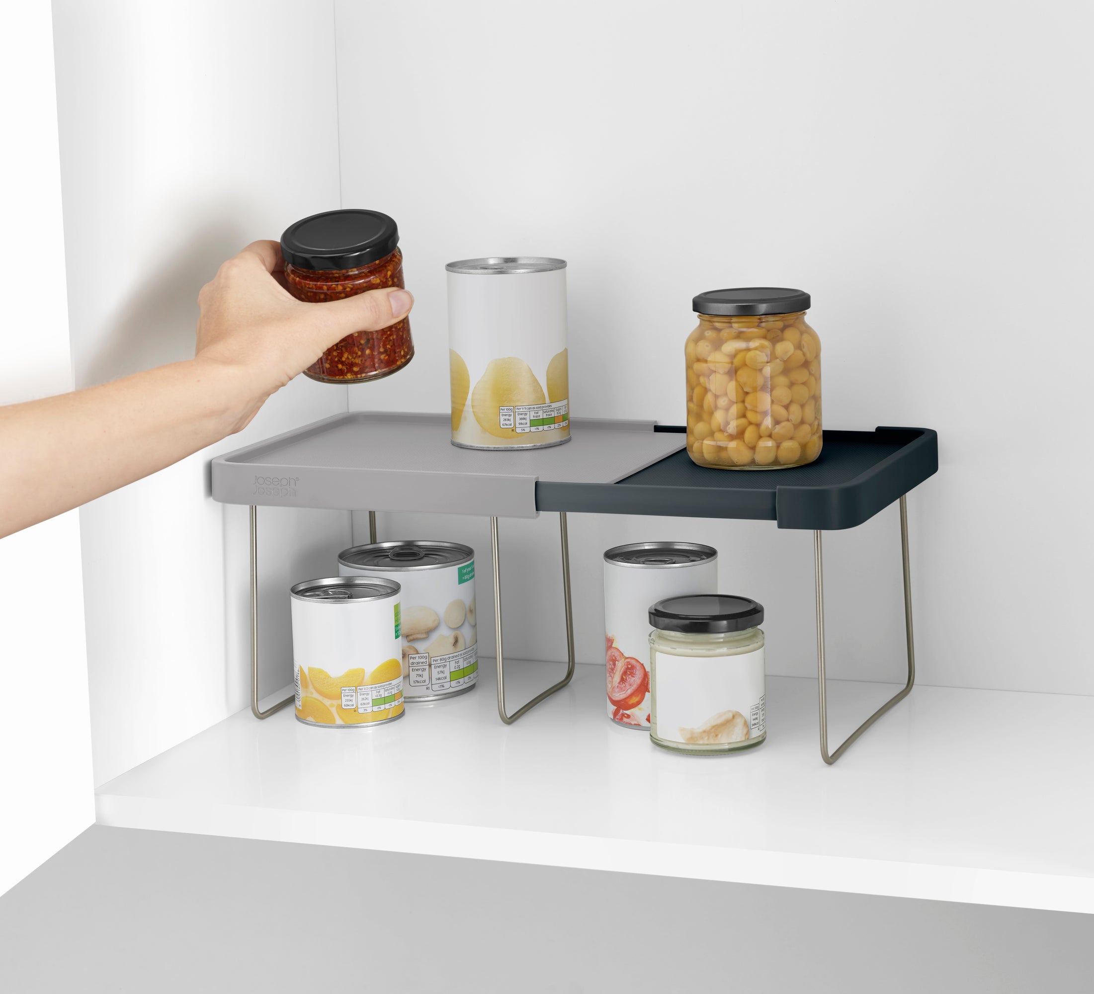 CupboardStore Expandable Shelf - Grey – Garden Barn, Inc. Housewares